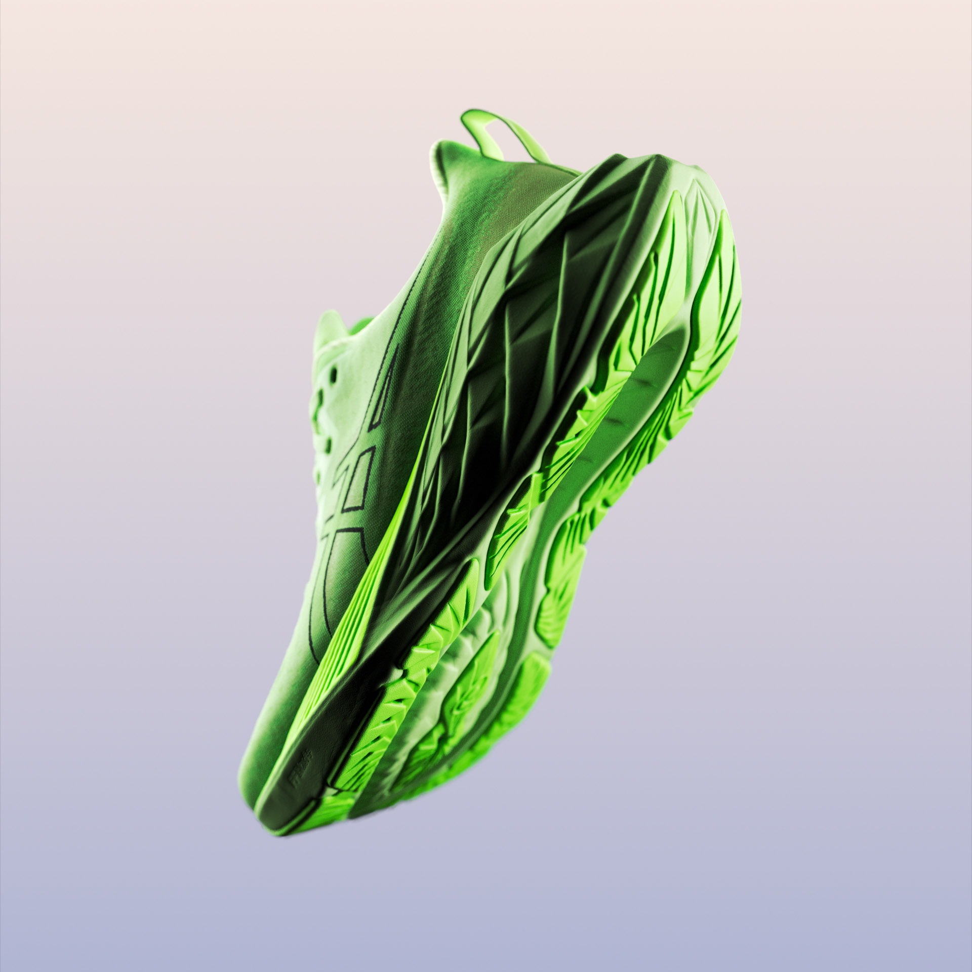 ASICS Novablast 4 CGI VFX Film Hero Style Frame | Wonder Vision™